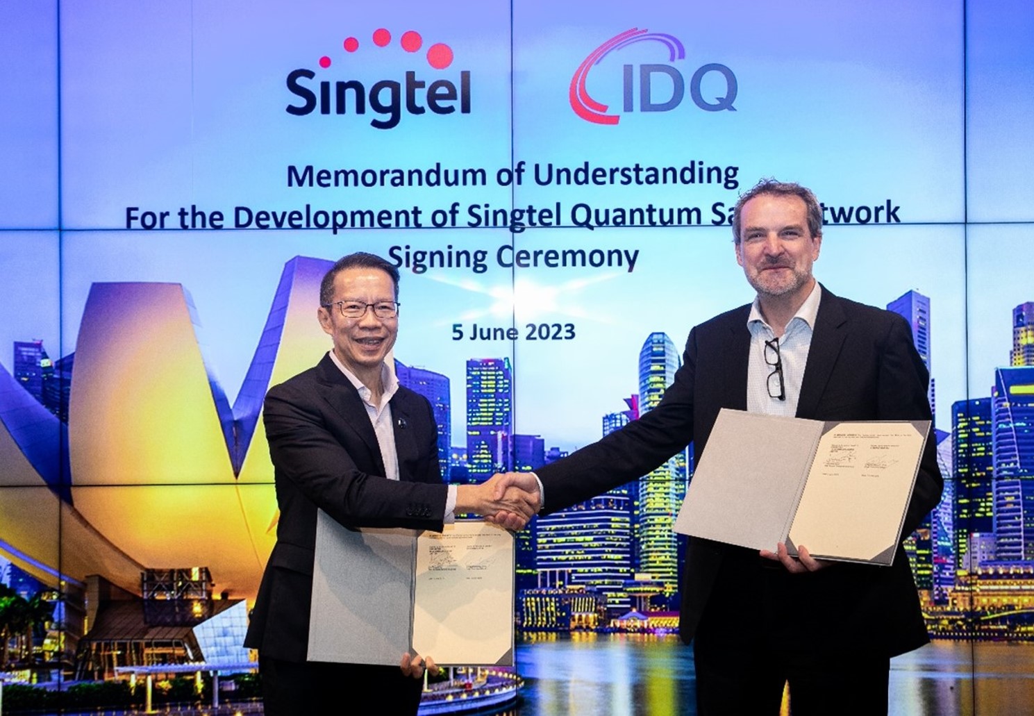 IDQ and Singtel sign Memorandum of Understanding to establish a robust ...